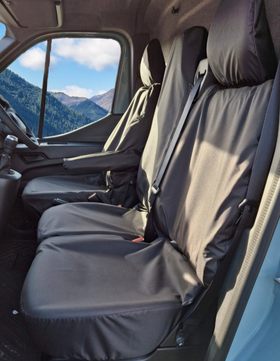 Renault Master Compatible Waterproof Seat Covers, Roof Bars & Rubber M ...